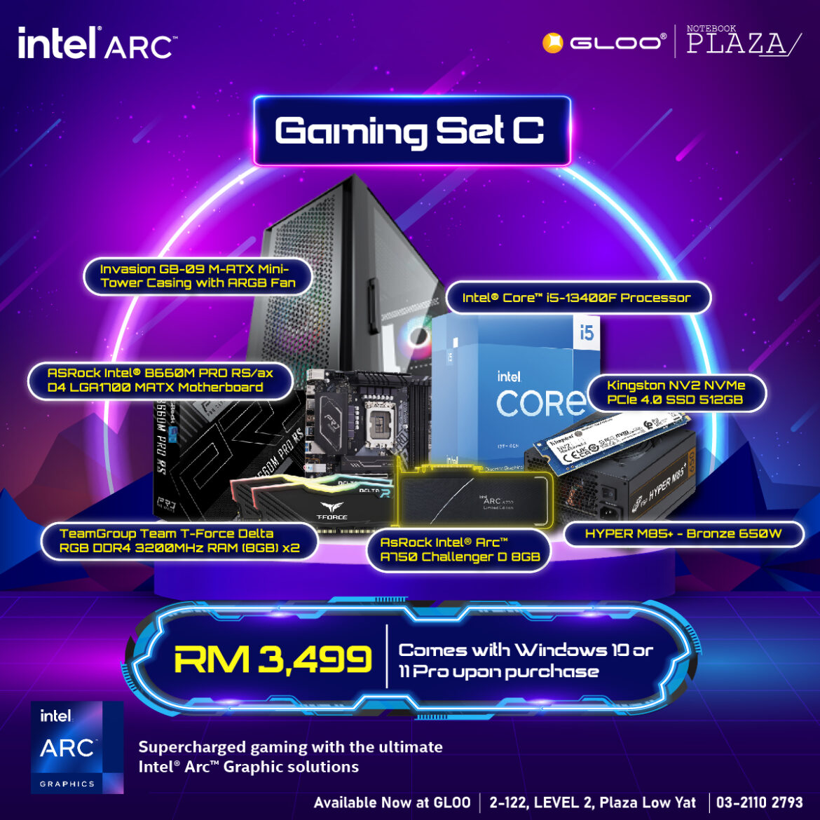 Get these excellent Gaming PC sets with Intel® Arc™ Graphics GPU ...