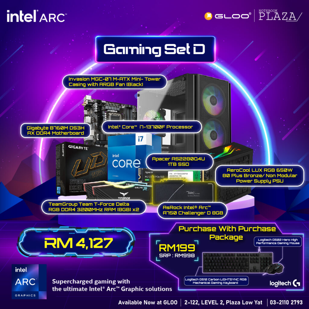 Get these excellent Gaming PC sets with Intel® Arc™ Graphics GPU ...