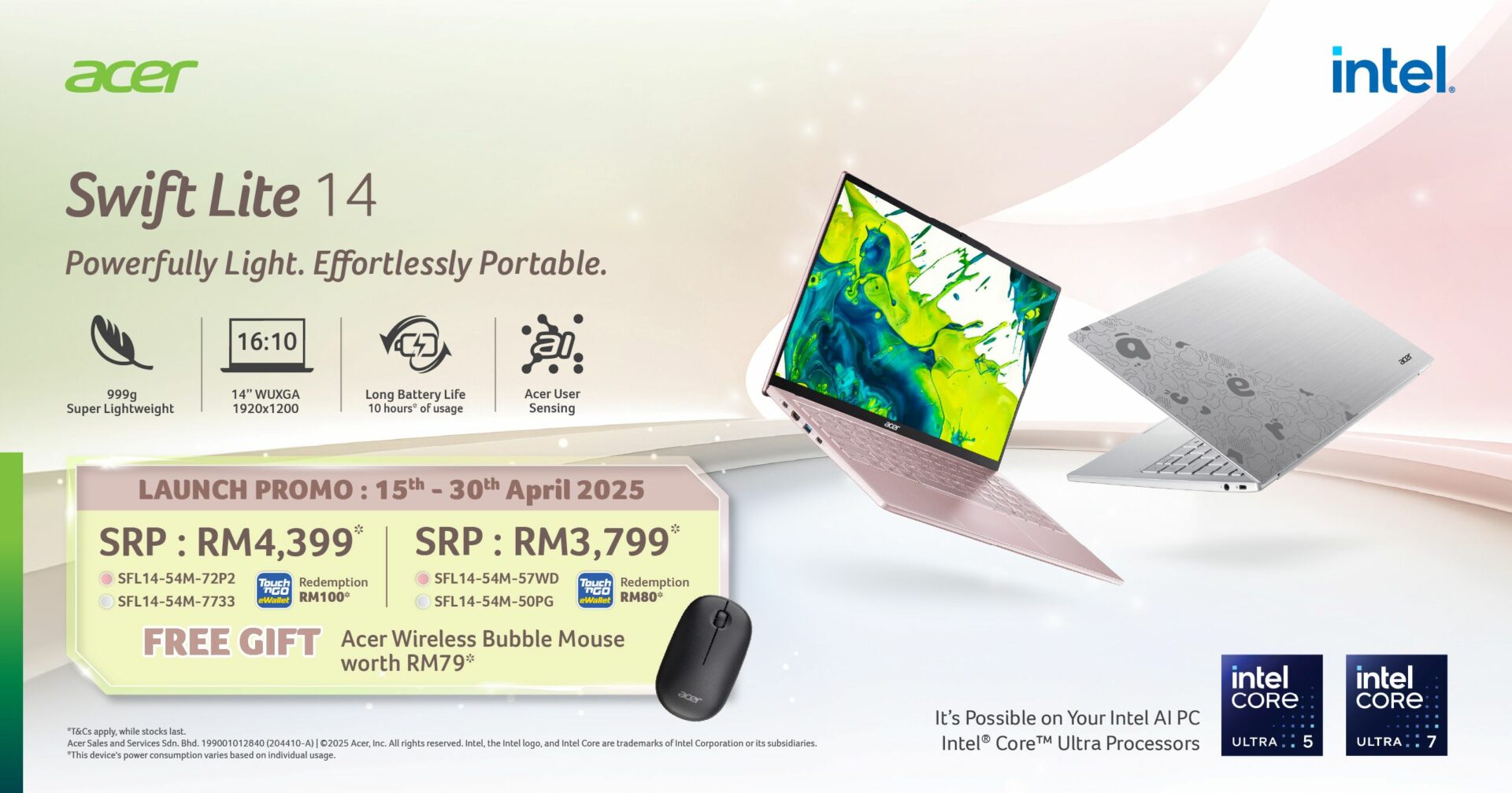 Acer Malaysia launches Swift 16 AI and Swift Lite 14 ultraportable ...